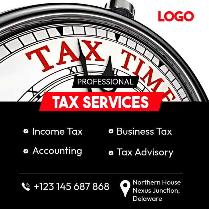 Copy of Professional Tax Services | PosterMyWall