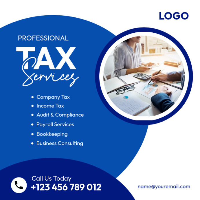 Plantilla de Professional Tax services poster | PosterMyWall