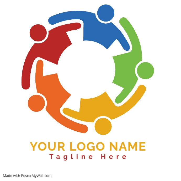 Professional Teamwork And Community Circle Icon Logo Template ...