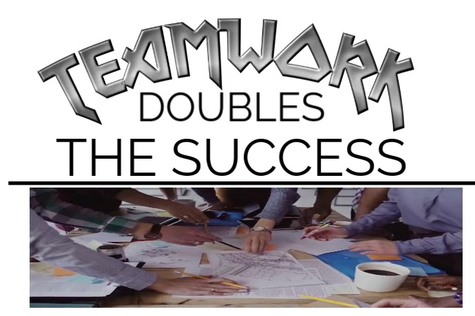 Professional Teamwork Doubles The Succes Poster Template | PosterMyWall