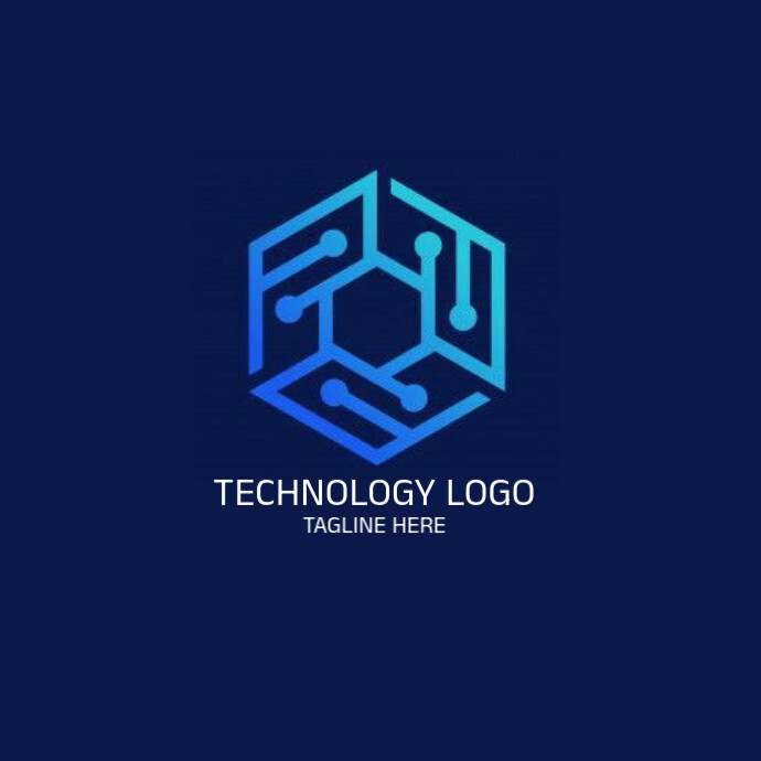 Copy of Professional Technology Logo Design Logo | PosterMyWall