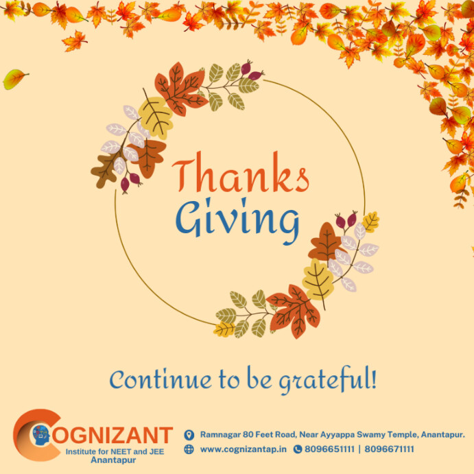 Professional Thanks Giving Instagram Post Template | PosterMyWall