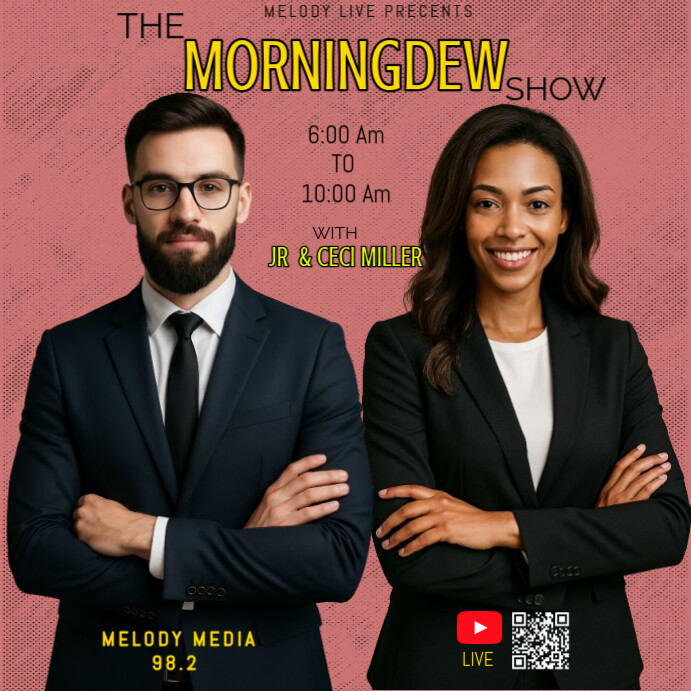 Professional The Morning Show Template | PosterMyWall
