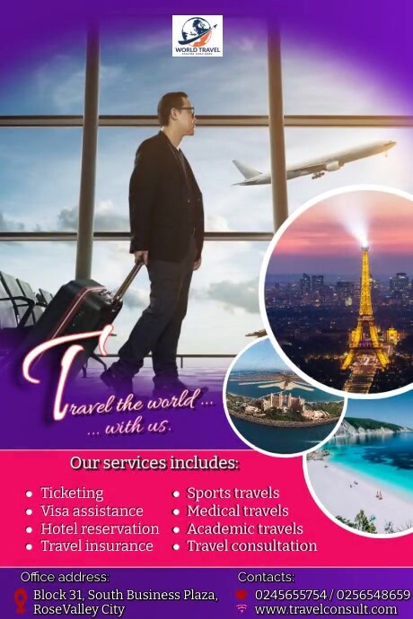 Plantilla de Professional Travel Agency Poster | PosterMyWall