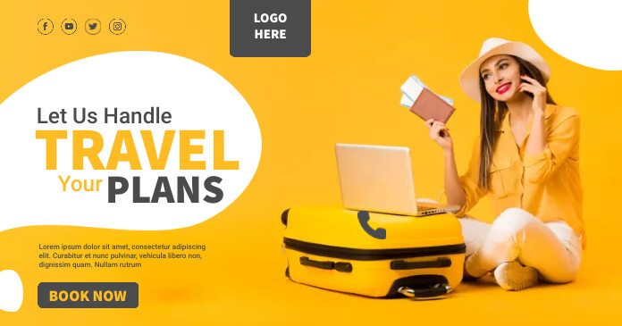 Professional Travel Plans Facebook Shared Ima Template | PosterMyWall