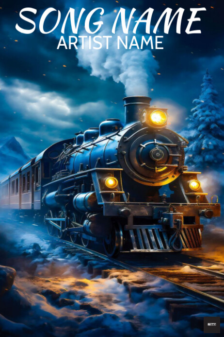 Professional Travelling Train Album Cover Poster Template | PosterMyWall