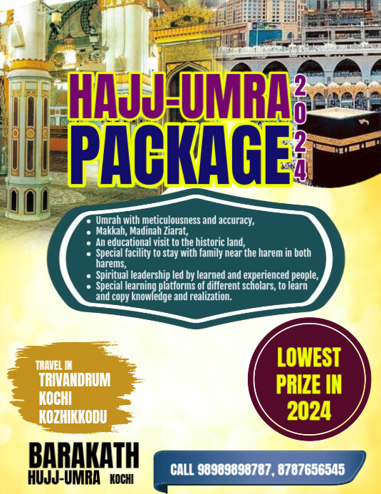 Professional Umra Hajj Flyer (us Letter) Template | PosterMyWall