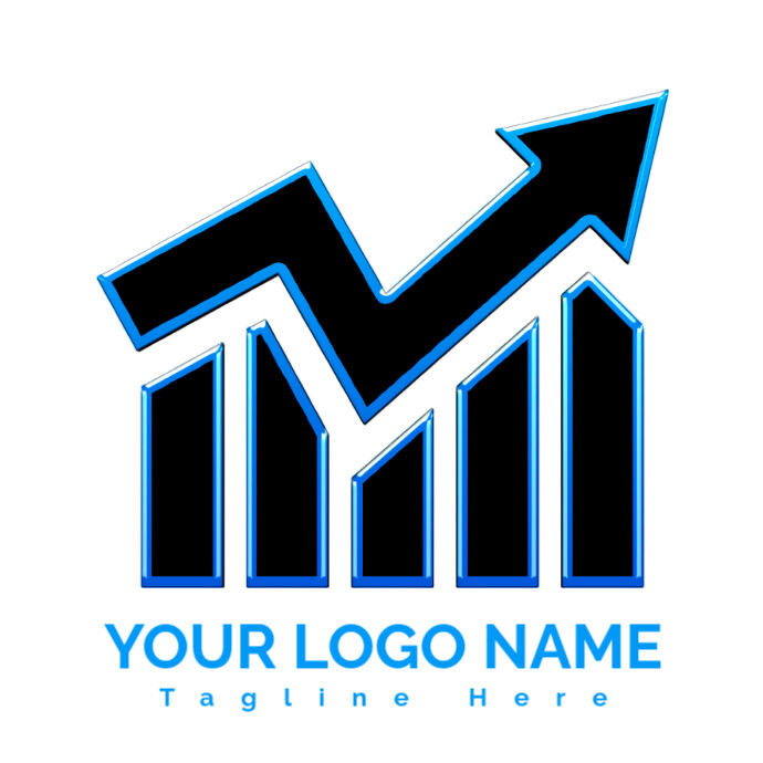 Copy of Professional Upward Growth Chart Icon Logo | PosterMyWall