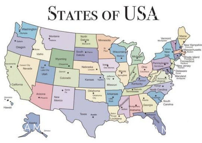 Copy of Professional Usa Map Postcard | PosterMyWall