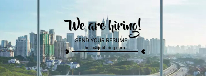 Professional We Are Hiring Facebook Cover Pho Template | PosterMyWall