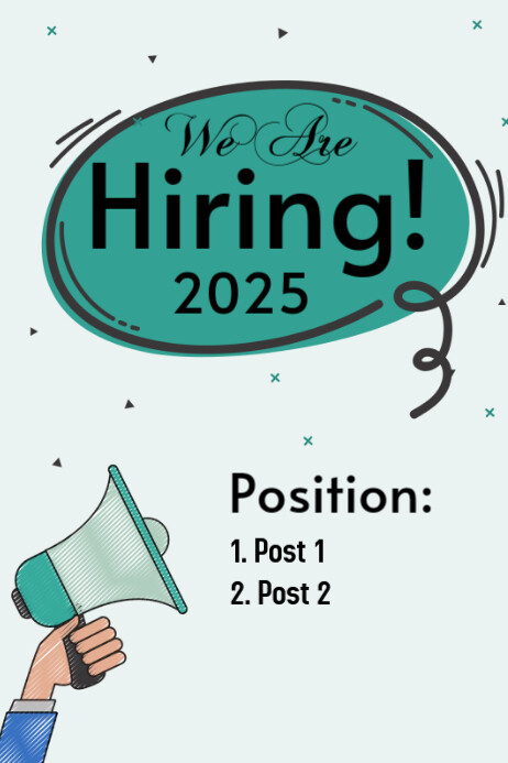Professional We Are Hiring Poster Template | PosterMyWall