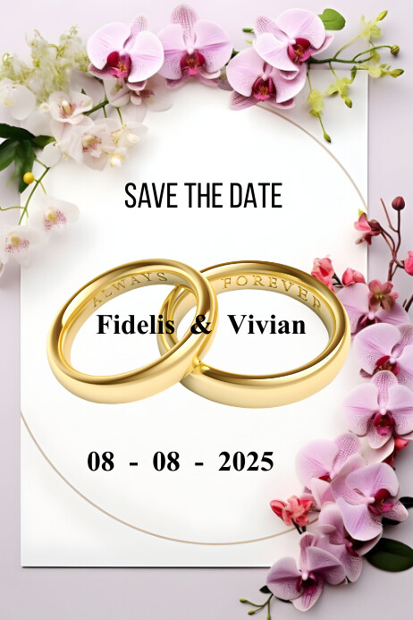 Professional Wedding Invitation Card Poster Template | PosterMyWall