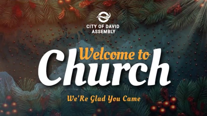 Professional welcome to church digital display Template | PosterMyWall