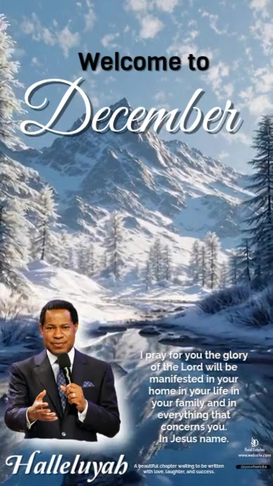 Professional Welcome To December Pastors Blessing Design Video ...