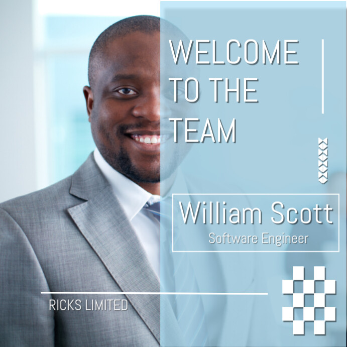 Professional Welcome To The Team Template Instagram Post | PosterMyWall