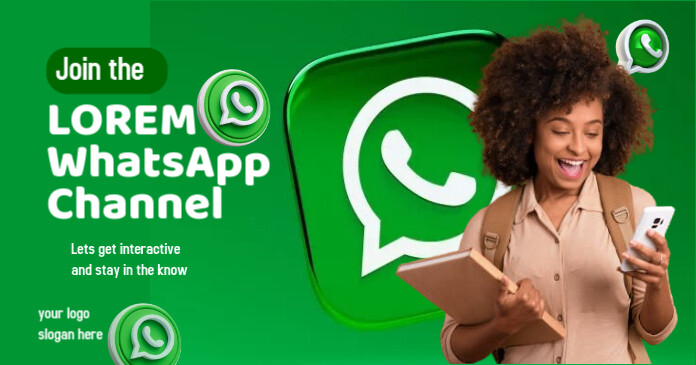 Copy of professional WhatsApp subscription poster | PosterMyWall