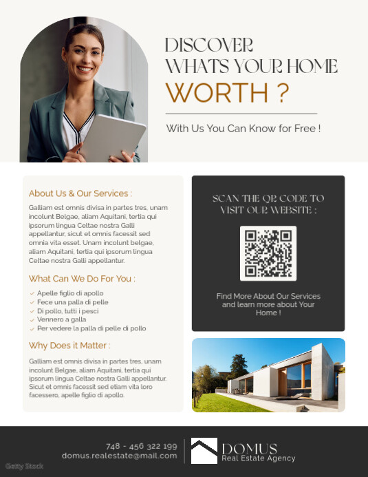 Copy of Professional White And Black And Gold Home Valuation Services ...