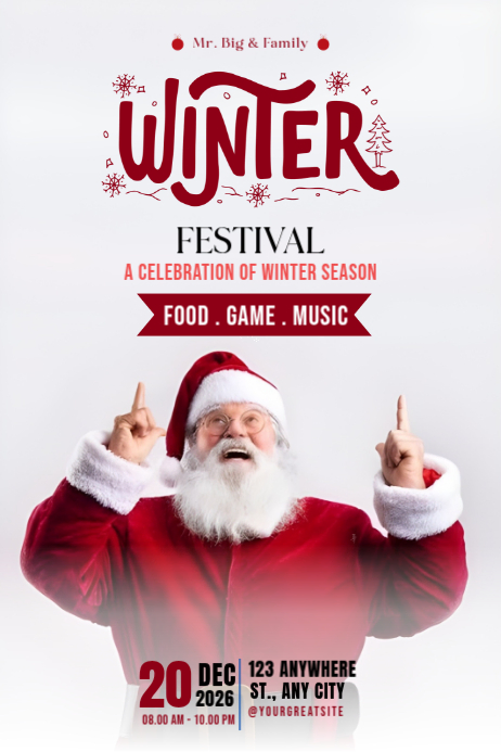 Professional Winter Festival Poster Template | PosterMyWall