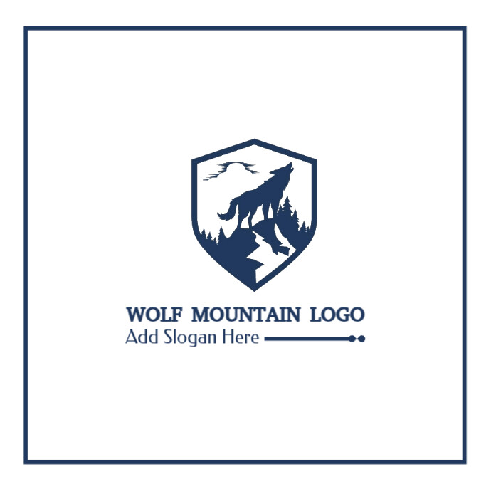 Plantilla de Professional Wolf Mountain Logo | PosterMyWall