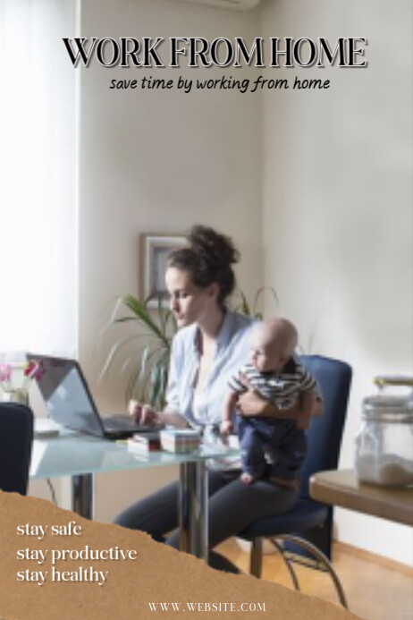 Copy of Professional Work From Home Poster | PosterMyWall