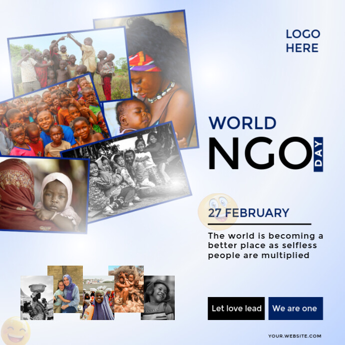 Professional World Ngo Day Flyer Instagram Post Template | PosterMyWall