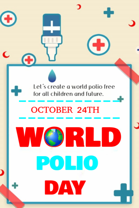 Professional World Polio Day Poster Template | PosterMyWall