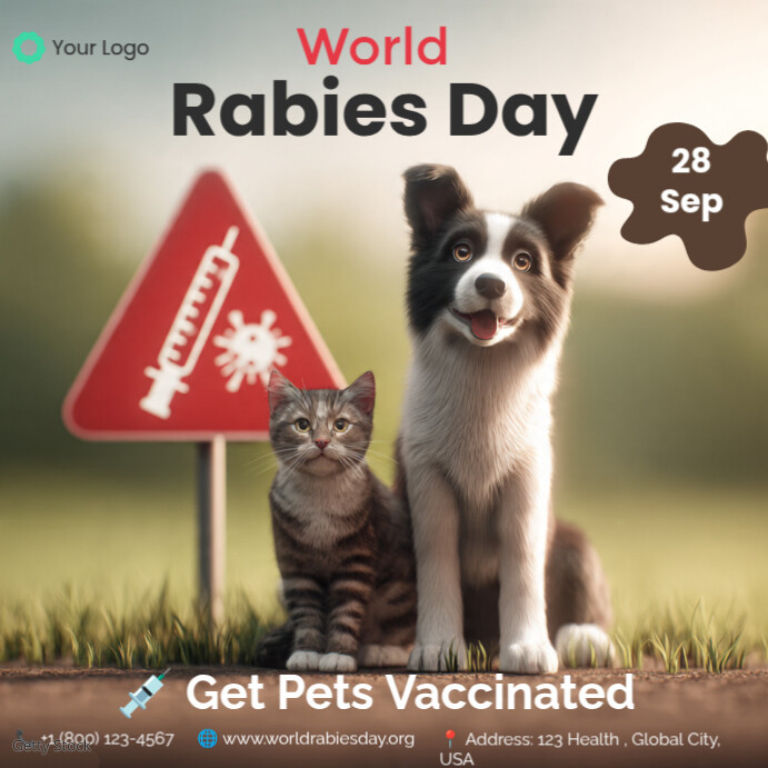 Plantilla de Professional World Rabies Day Instagram Post | PosterMyWall