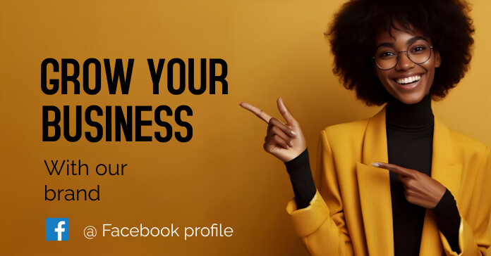 Professional Yellow and black color themed banner for business ...