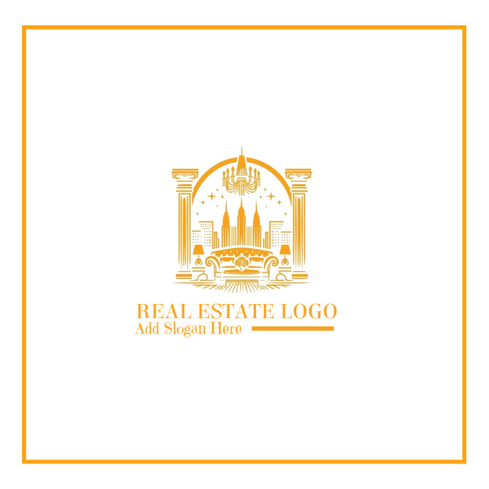 Plantilla de Professional Yellow Real Estate Logo | PosterMyWall