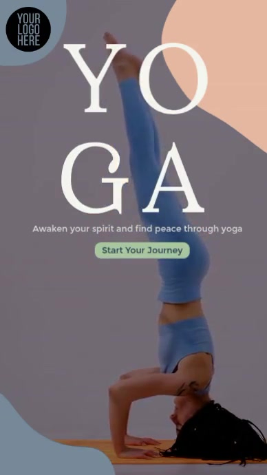 Plantilla de Professional Yoga Program Launch Video Instagram Story ...