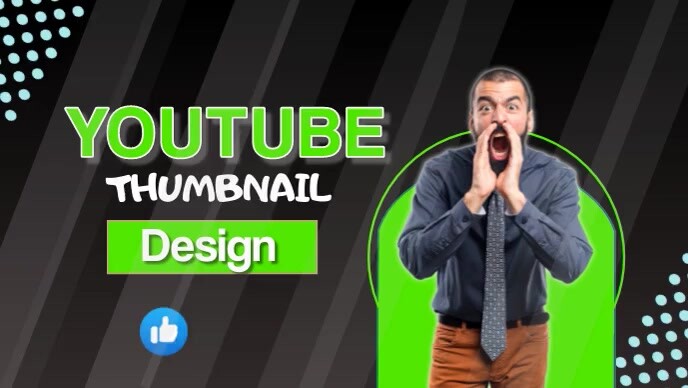 Professional YouTube thumbnail in green Templat | PosterMyWall