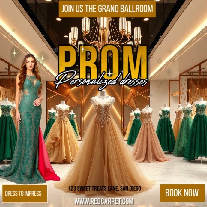 Prom Dress Sale Flyer Template | PosterMyWall