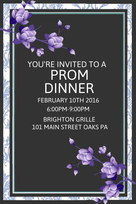 Prom Template | PosterMyWall