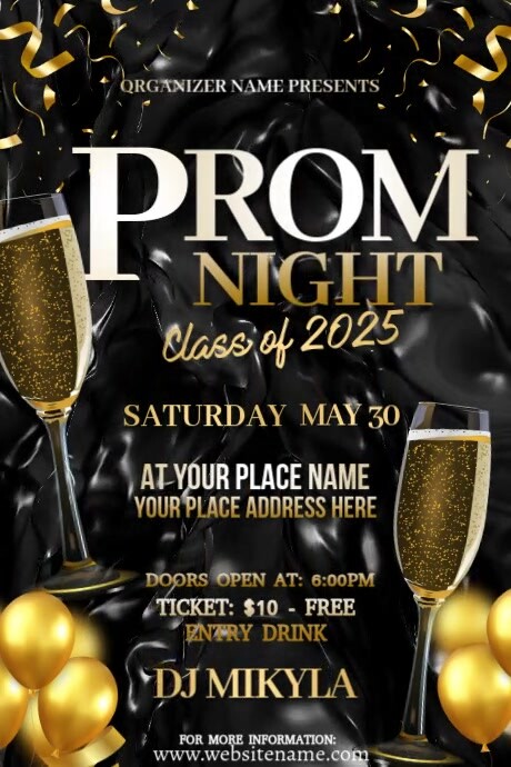 Prom Night Class Of 2025 Template | PosterMyWall
