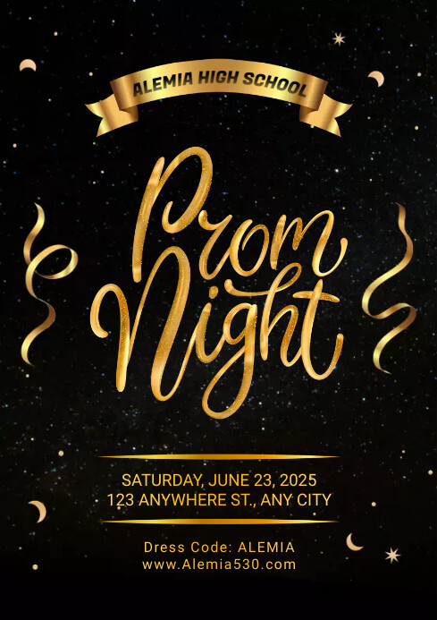 Plantilla de Prom Night | PosterMyWall
