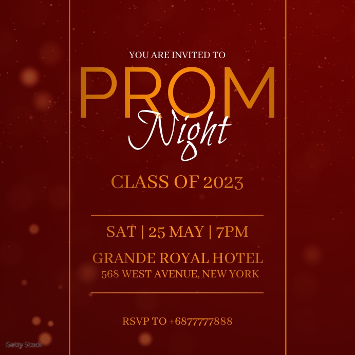 Prom night flyer Template | PosterMyWall