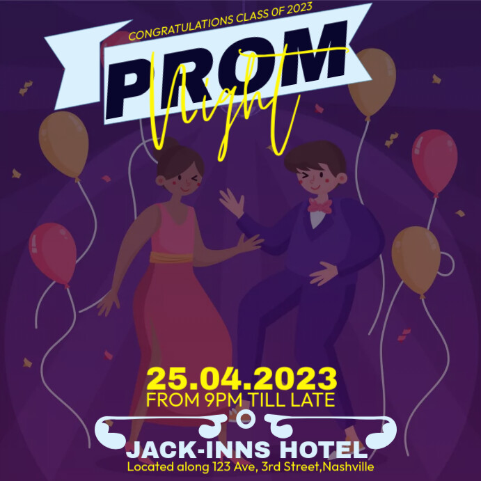 prom night flyer Template | PosterMyWall