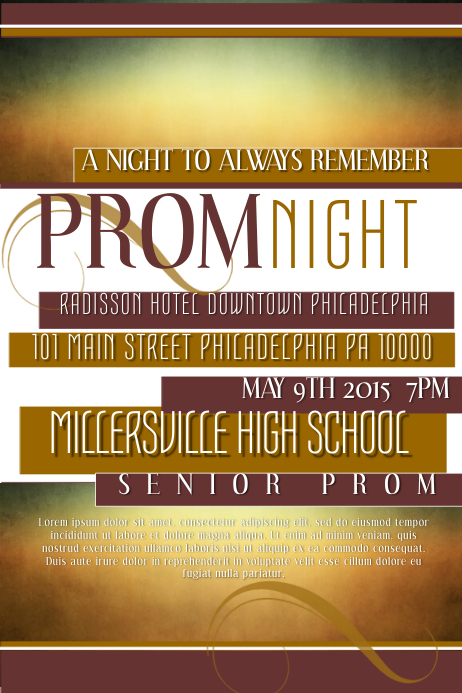 Prom Night Template | PosterMyWall