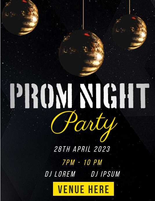 prom night flyer templates | PosterMyWall