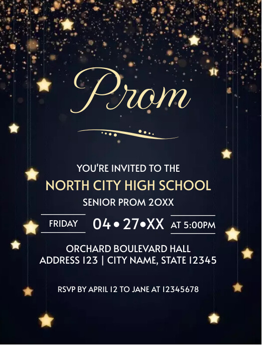 Prom night flyer templates | PosterMyWall