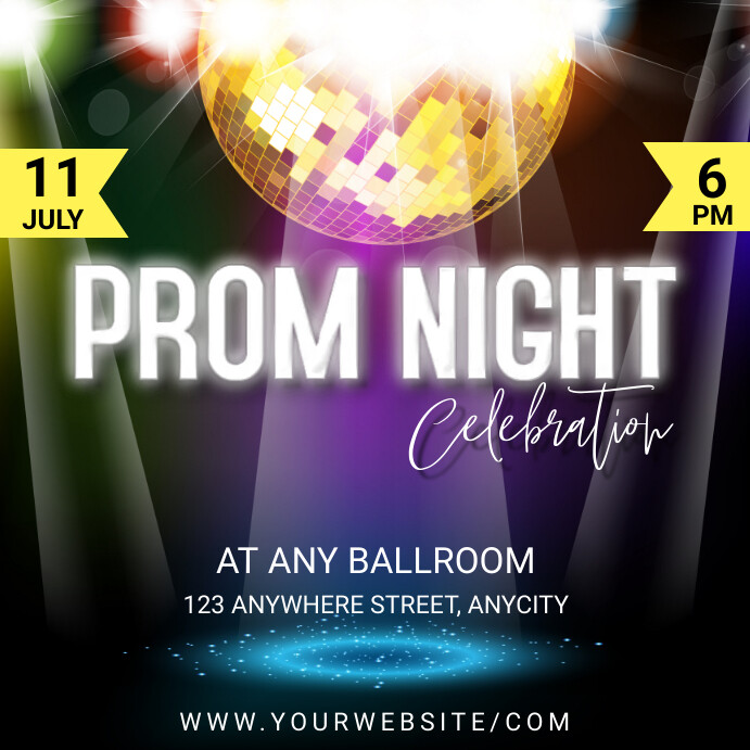 Prom Night Instagram Template | PosterMyWall