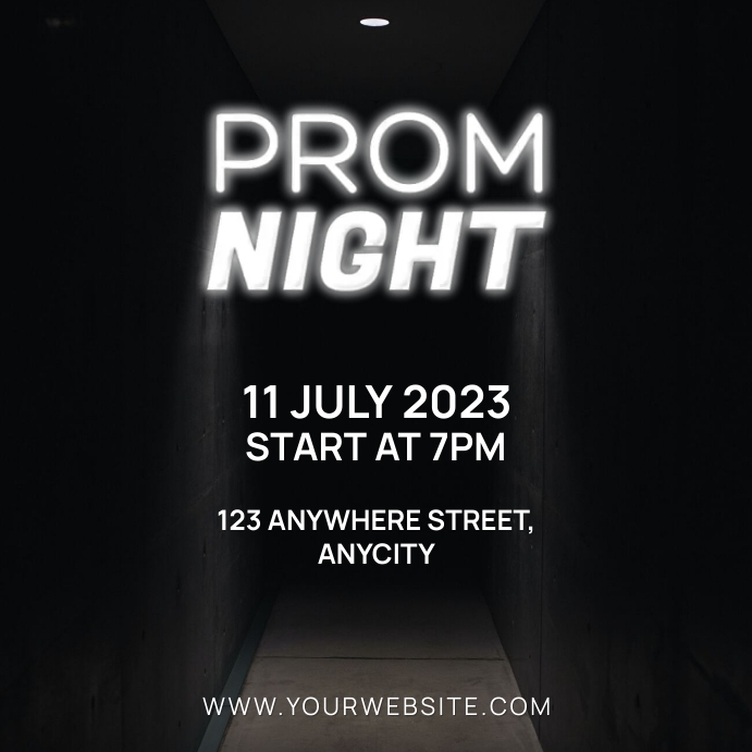 Prom Night Instagram Poster Template | PosterMyWall