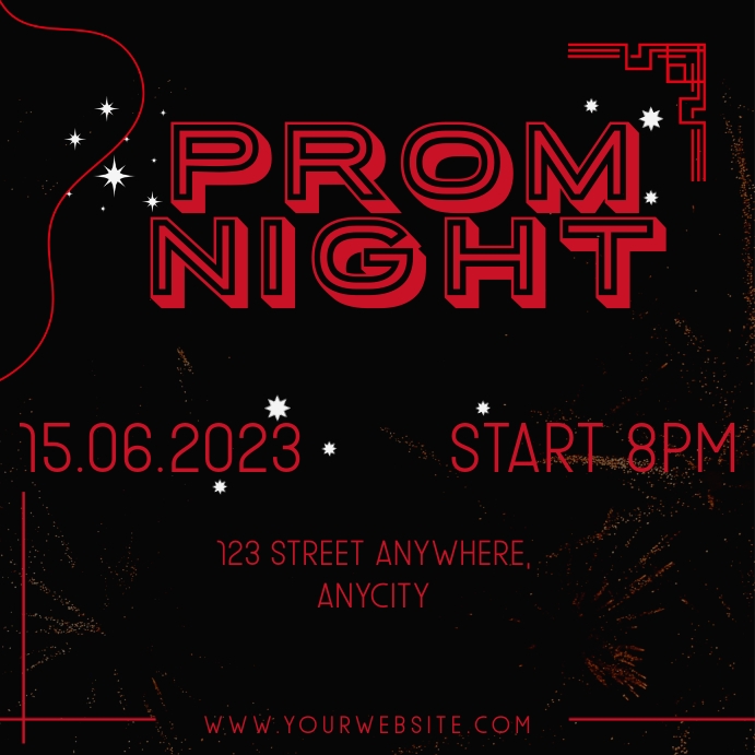 Prom Night Instagram Poster Templat | PosterMyWall