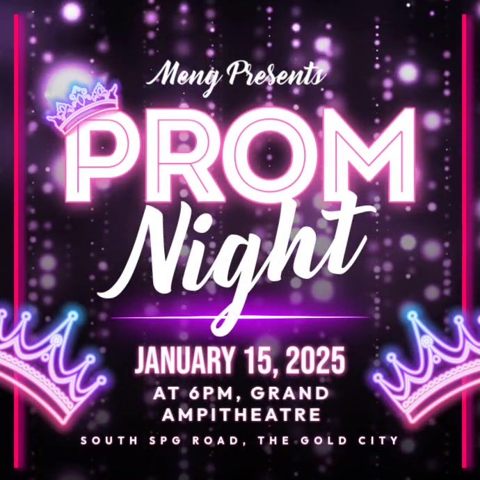 Prom Night Invitation Template | PosterMyWall