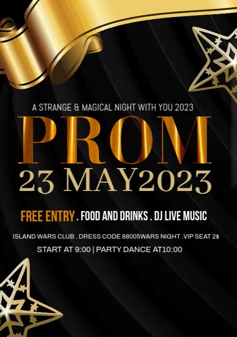 PROM NIGHT POSTER Template | PosterMyWall