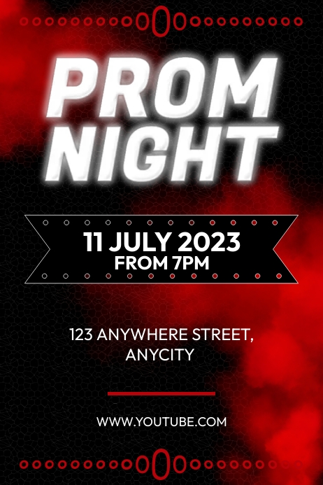 Plantilla de Prom Night Poster | PosterMyWall