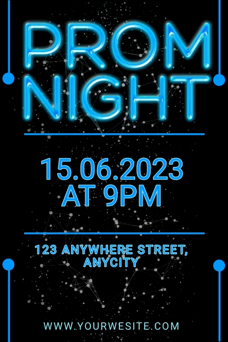 Plantilla de Prom Night Poster | PosterMyWall