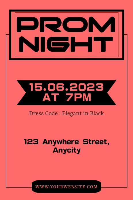 Prom Night Poster Template | PosterMyWall