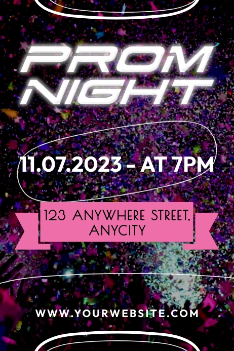 Plantilla de Prom Night Poster | PosterMyWall
