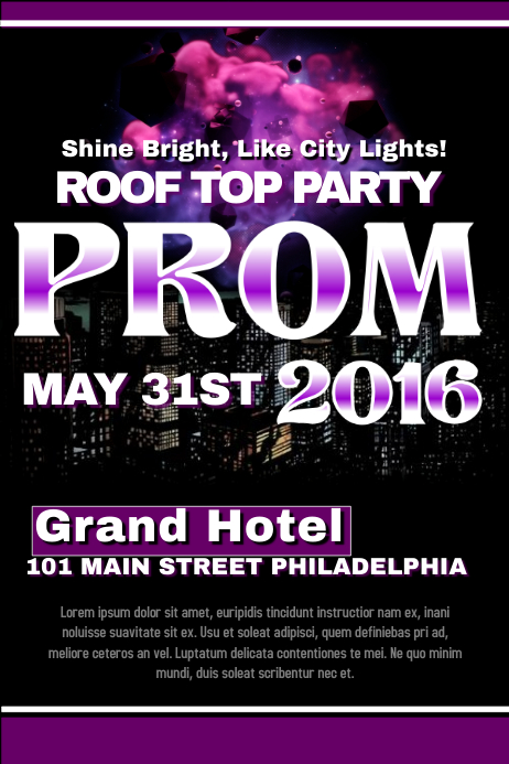 PROM Template | PosterMyWall